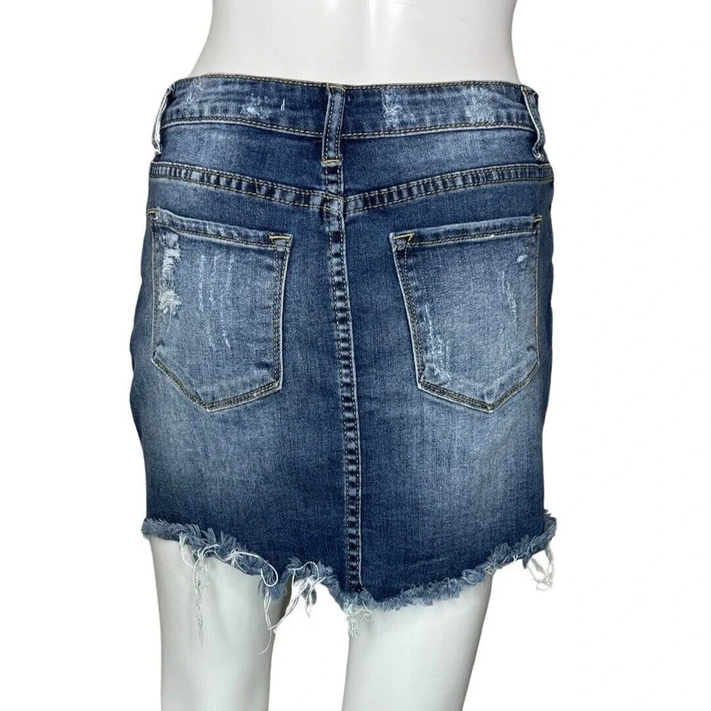 KanCan | Skirts | Kancan Skirt Juniors 3 25 Blue Denim Pencil Straight ...